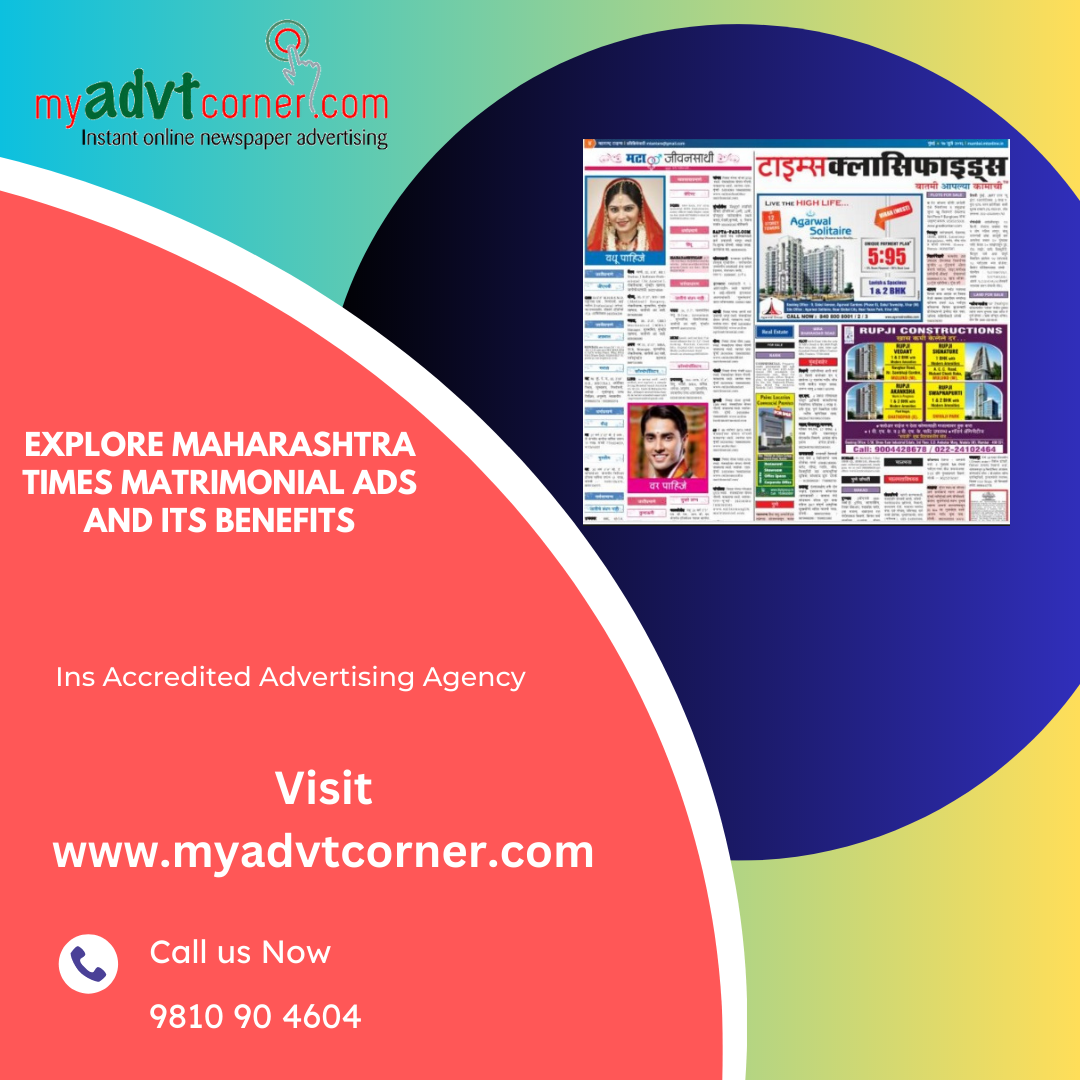 Explore Maharashtra Times Matrimonial Ads and its benefits – Instant ...