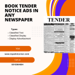 Tender Notice Advertisement in Newspapers: Why It’s Important and How ...