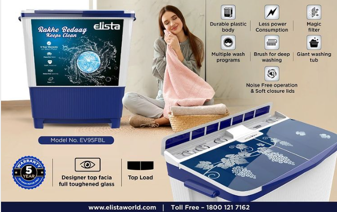 Simplify Your Laundry Chores with Elista Semi-Automatic Washing ...